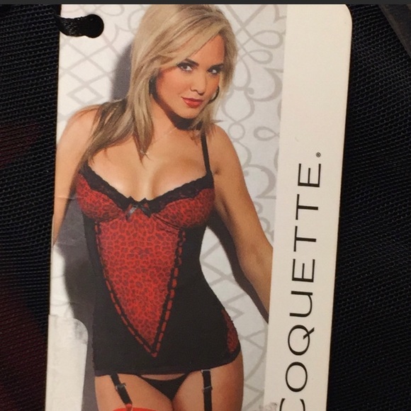 Coquette Intimates And Sleepwear Coquette Sexy Corset With Leopard Print Poshmark